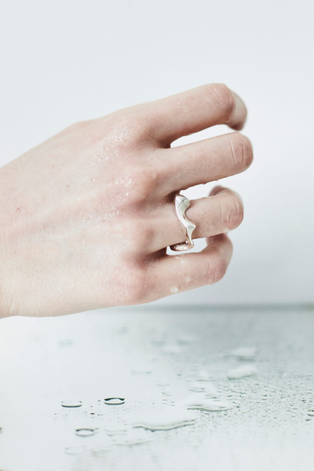 WAVES: THICK SILVER RING - Unique Design Thick Ring